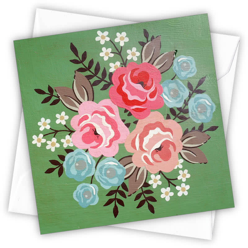 Beautiful bouquet — contemporary greeting card